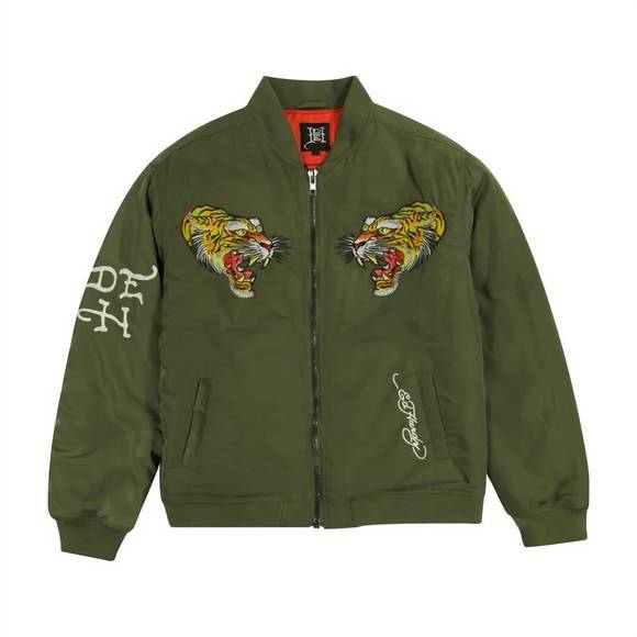 Ed Hardy | Jackets & Coats | New Ed Hardy Mens Nyc Skull Bomber Jacket ...